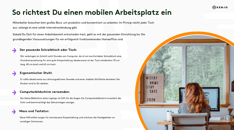 Telearbeit Leitfaden für flexibles Arbeiten - E-Book | Kenjo